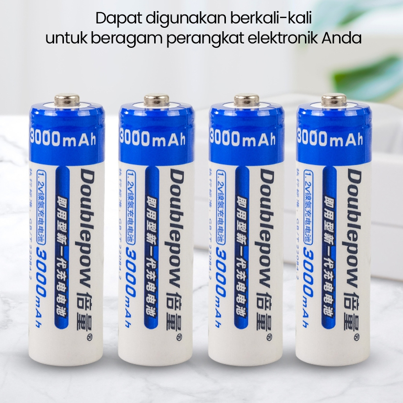 Jual Batu Baterai Isi Ulang Doublepow Batery AA Rechargeable NiMH 1.2V ...