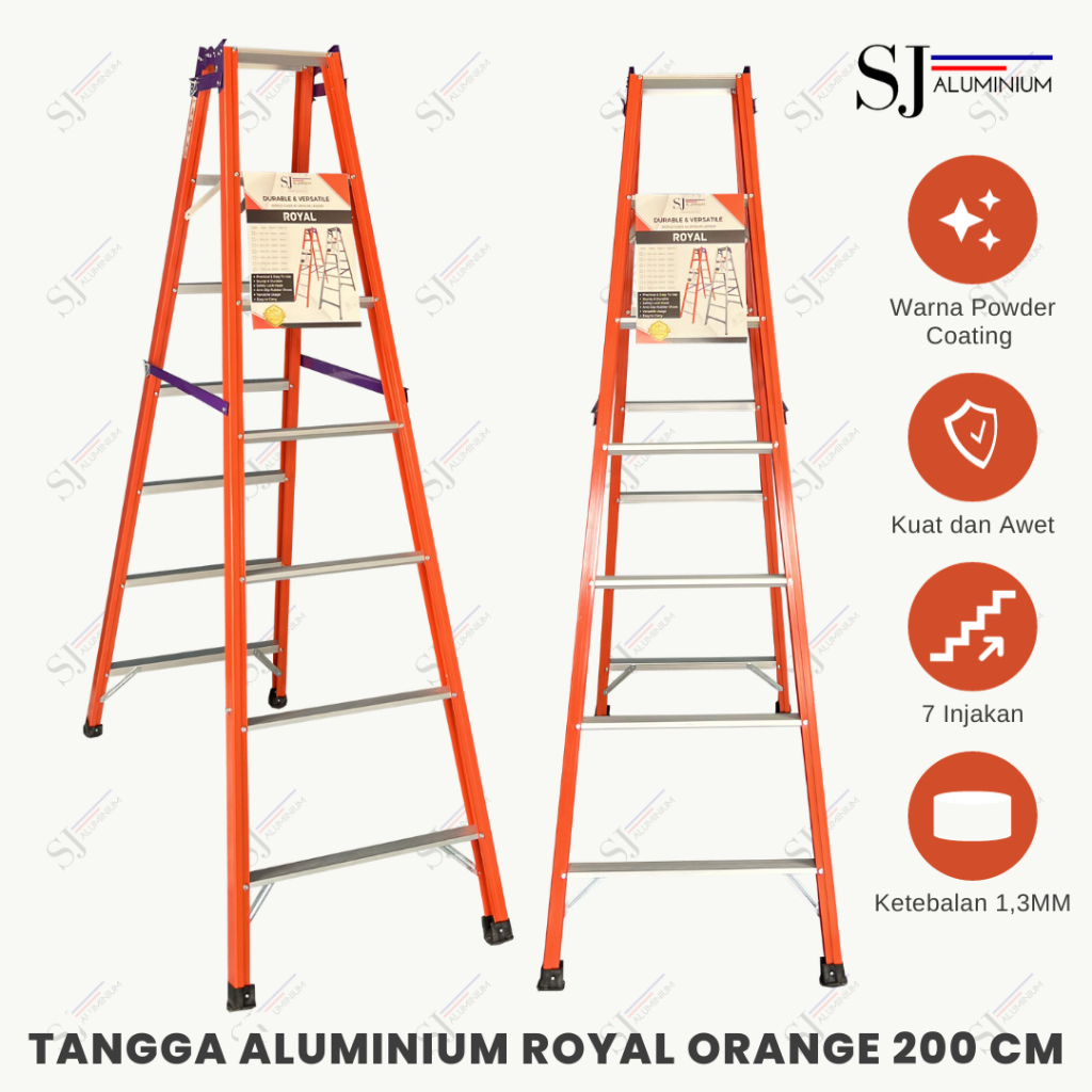 Jual ROYAL - Tangga Lipat Aluminium Ladder Multifungsi & Portable Super ...