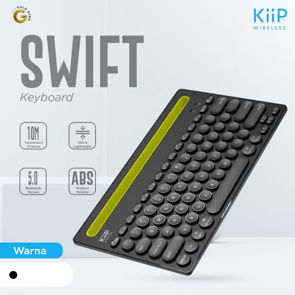 Jual KiiP Swift Wireless Keyboard Bluetooth Multi Device Dual Mode ...