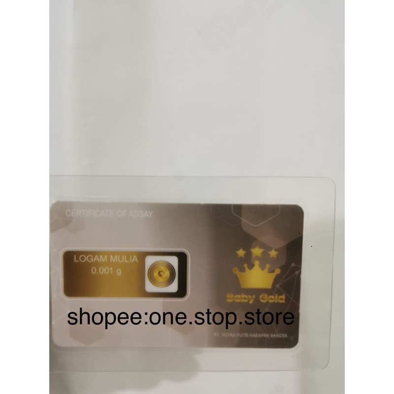 Jual Baby Gold Emas Mini Logam Mulia Mini Gold 0,001g | Shopee Indonesia