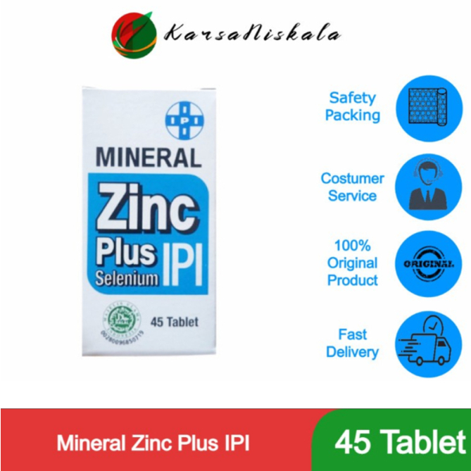 Jual Vitamin IPI Zinc Plus Mineral Selenium isi 45 Tablet / pcs ...