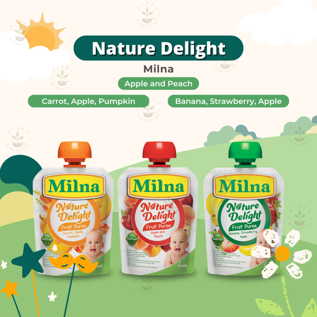 Jual Milna Nature Delight Fruit Puree 80gr - Makanan Mpasi Bayi ...