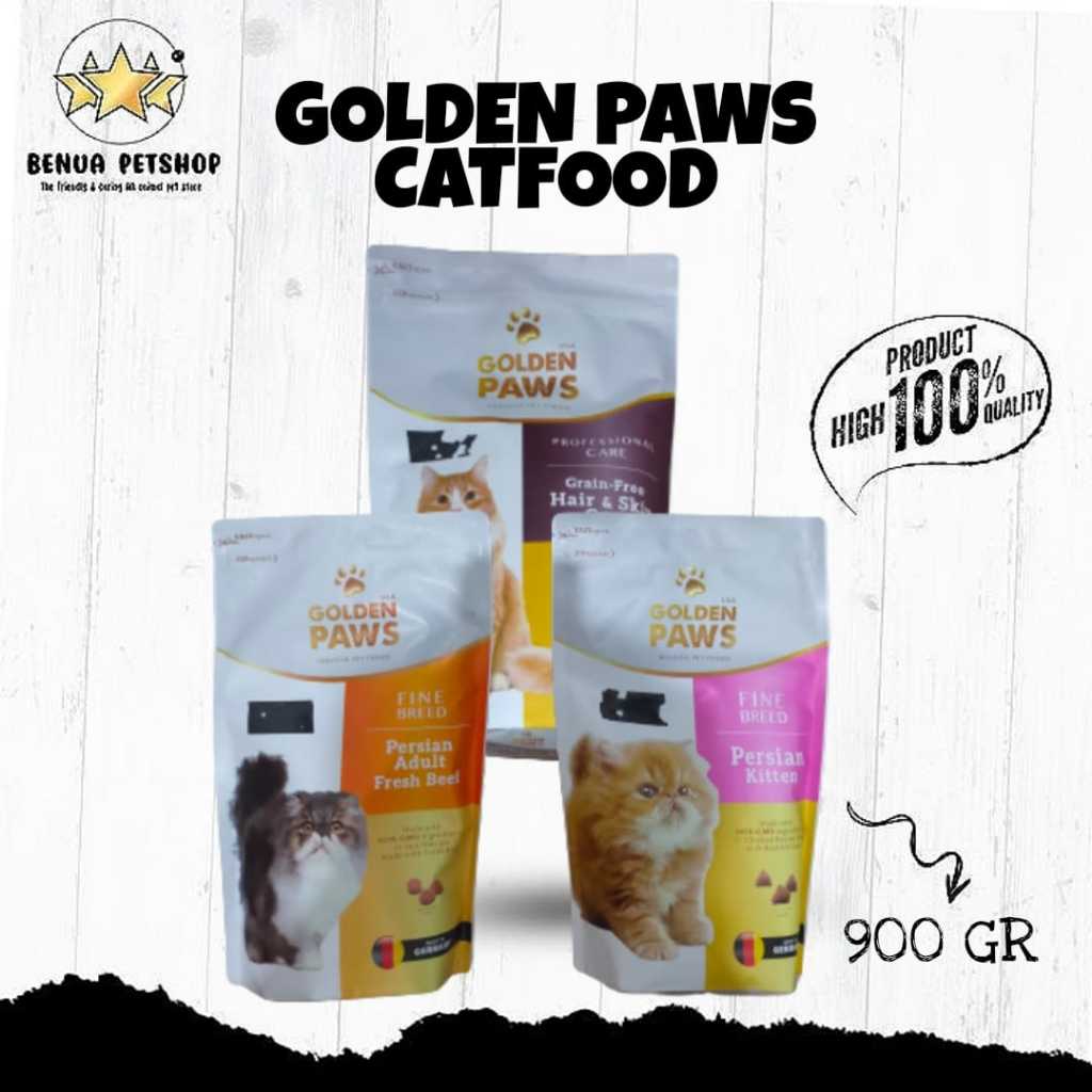 Jual GOLDEN PAWS CATFOOD MAKANAN KUCING PREMIUM ALL VARIAN - 900 GR ...