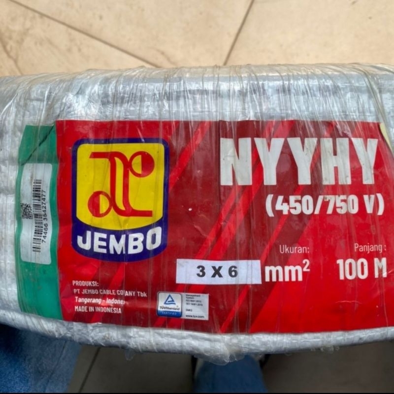 Jual KABEL NYYHY 3x6MM 3X6 MM JEMBO SERABUT 1ROLL@50M 50 M 50 METER SNI ...