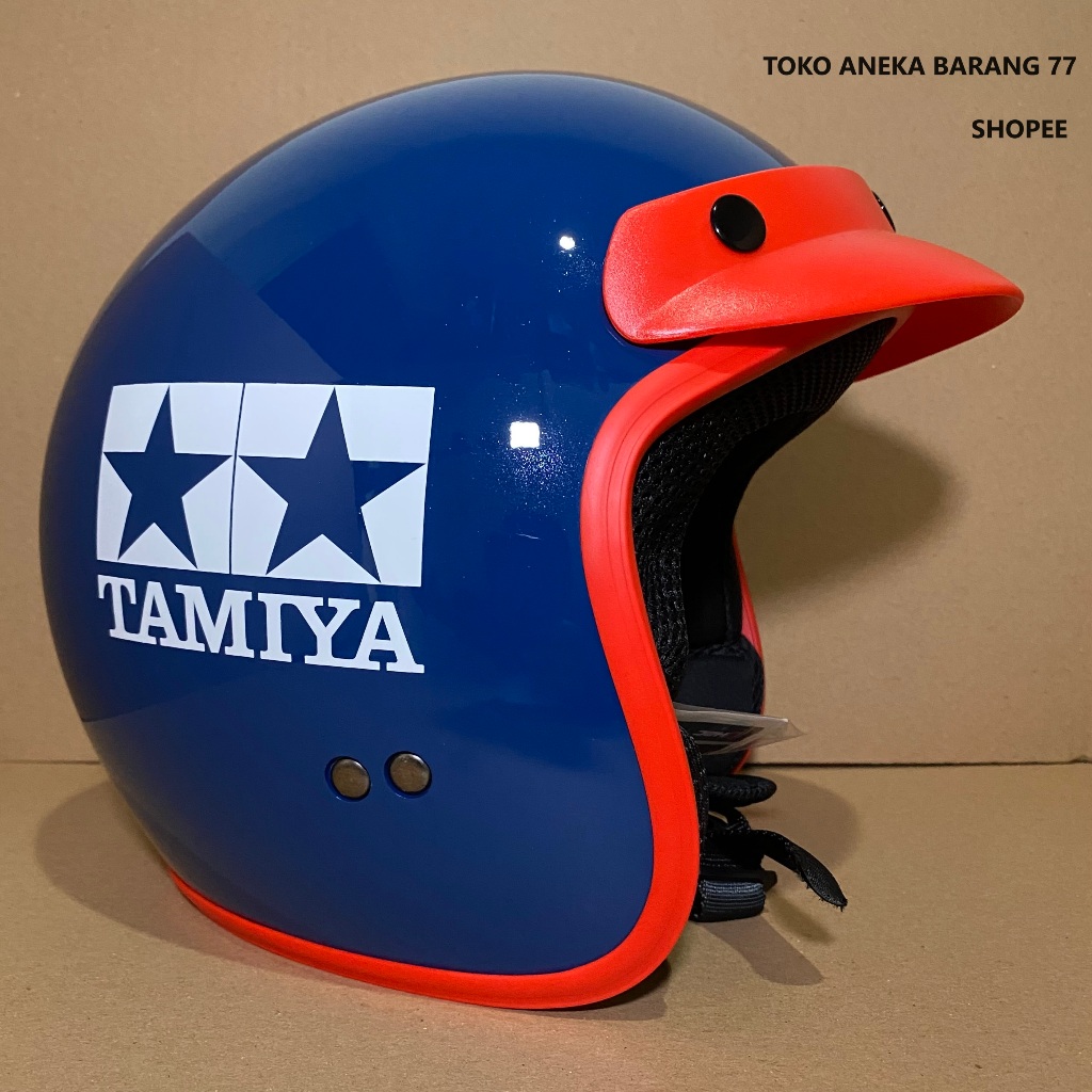 Jual Helm Honda Tamiya H2C Blue | Shopee Indonesia