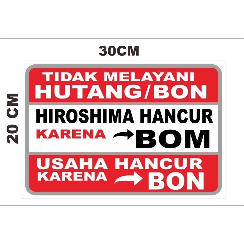 Jual Wallpaper Sticker Himbauan Dilarang Parkir/Dilarang Merokok ...