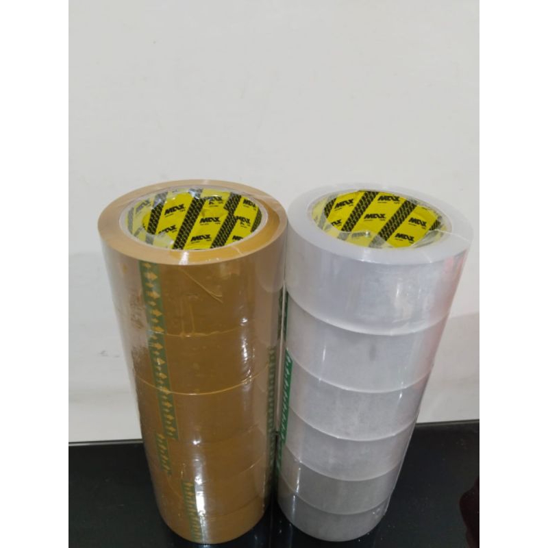 Jual Lakban Plakban Max Tape 45mm X 90 Yard Maxtape Sevenstar Solasi Bening Coklat Murah ...