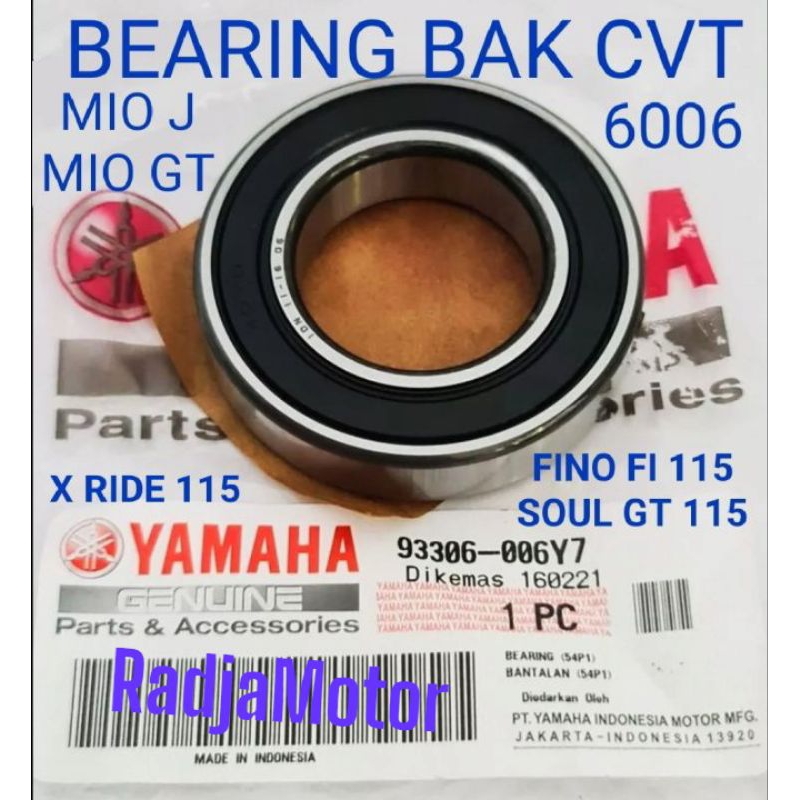 Jual Bearing lahar laher 6006 YAMAHA ORIGINAL GENUINE | Shopee Indonesia