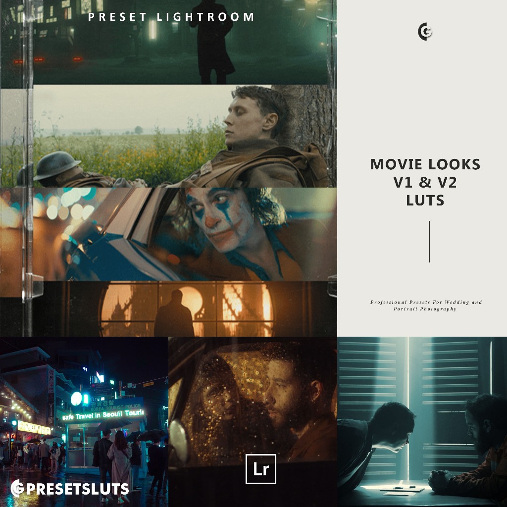 Jual Movie Looks V1 & V2 LUTs VN Premiere Pro Davinci Resolve FCP ...
