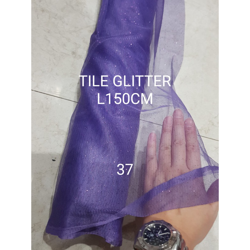 Jual KAIN Tile Glitter TILE KILAP Korea harga per setengah meter (Lebar ...