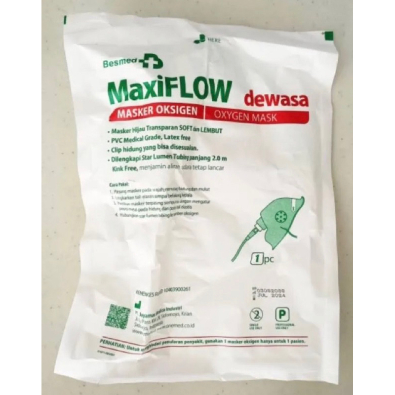 Jual MASKER OKSIGEN MAXIFLOW | Shopee Indonesia