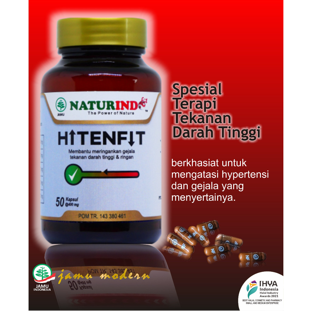 Jual HITENFIT Herbal Terapi Tekanan Darah Tinggi / Hipertensi dan ...