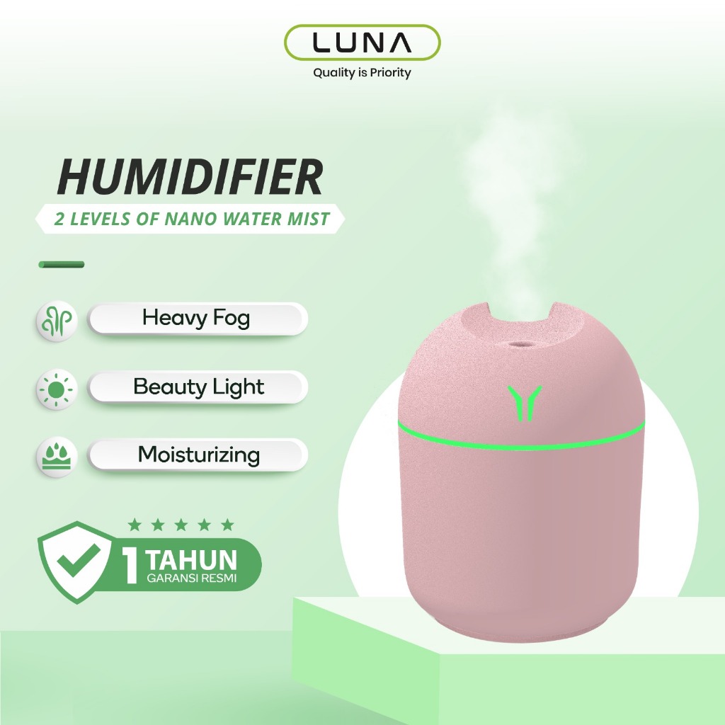 Jual LUNALIFE Car Humidifier Diffuser Mobil Portable Aromatherapy Cute ...