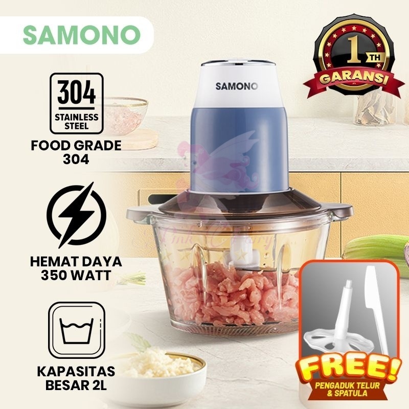 Jual Samono Chopper Makanan 350 watt 4 Pisau Mangkok Kaca SW069S ...