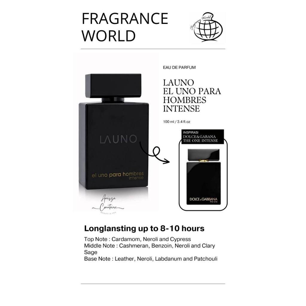 Jual Fragrance World La Uno El Uno Para Hombres Intense for Men EDP 100 ...