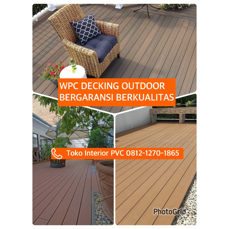 Jual Decking WPC Outdoor Lantai Decking WPC Kolam Renang | Shopee Indonesia