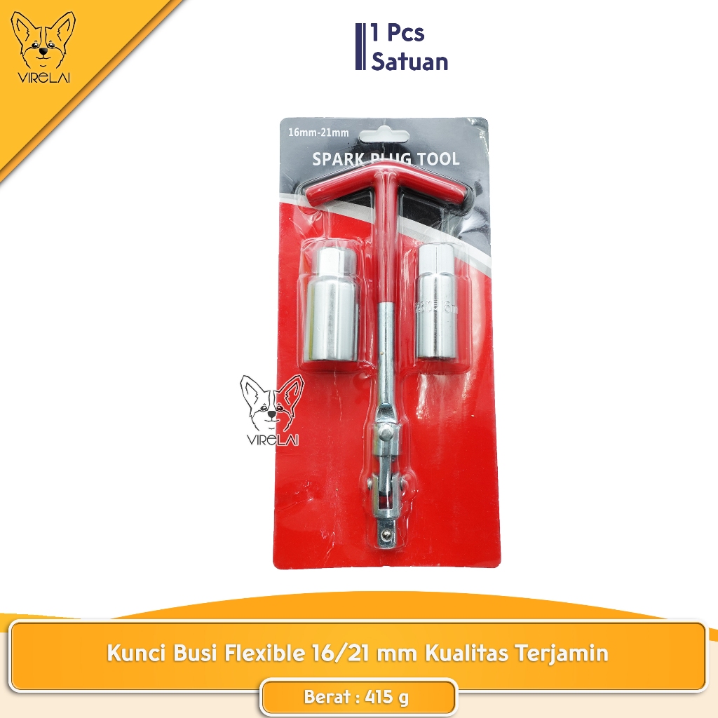 Jual Kunci Busi Flexible 14/16 /21/ 16&21 mm Motor/Mobil Kualitas ...
