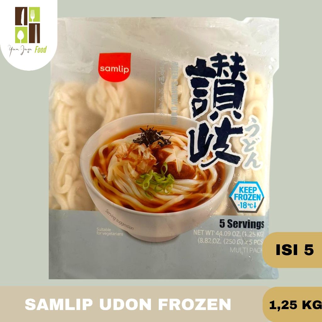Jual Samlip Udon Frozen / Mie Udon / Frozen Noodles Kemasan 1,25kg Isi ...