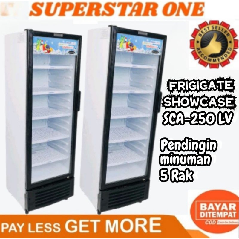 Jual FRIGIGATE Showcase SCA-250 LV/SCA 250Lv Pendingin minuman 5 Rak ...