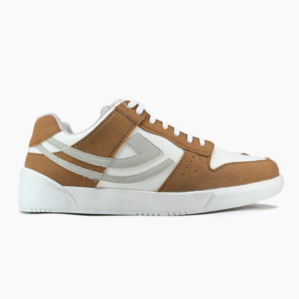 Jual Sepatu Johnson - Omega Lowcut (LC) Brown White | Shopee Indonesia