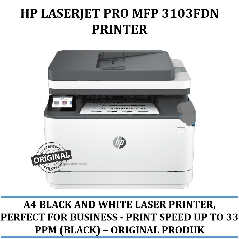 Jual Printer HP LaserJet Pro MFP 3103fdn Print,Scan,copy,fax - GARANSI ...