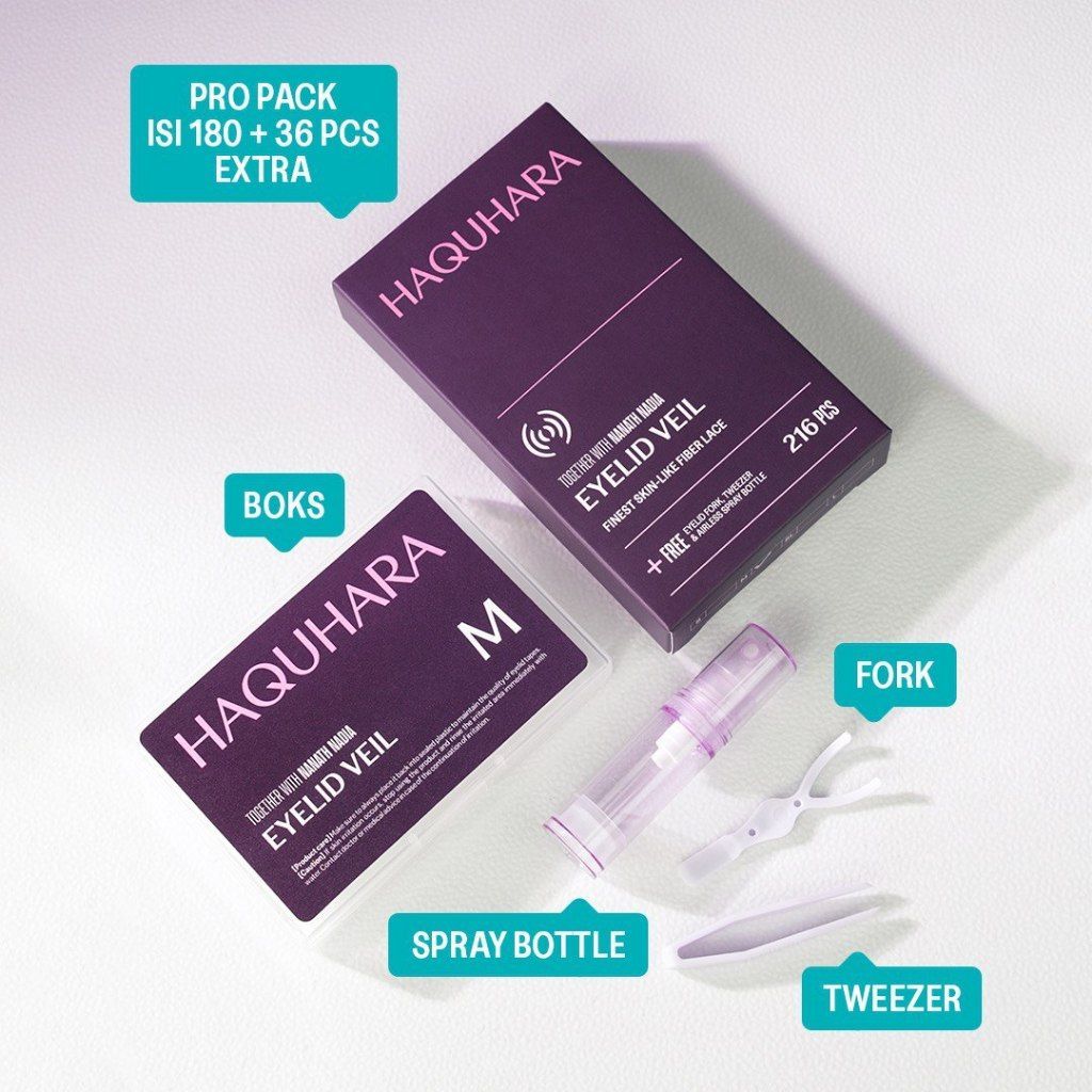 Jual Hara Haquhara Eyelid Veil X Nanath Nadia pro pack & baby pack scot ...
