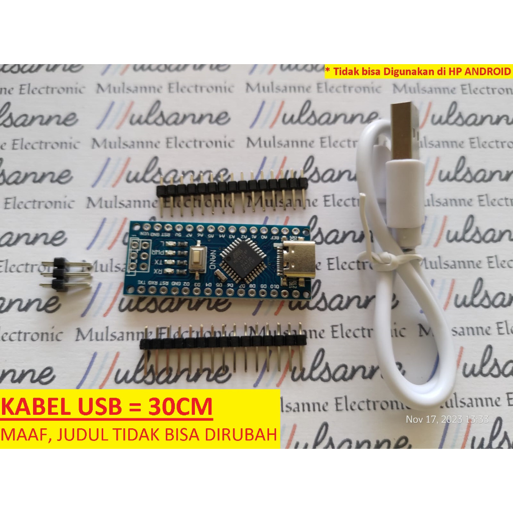 Jual Arduino Nano ATMega328P - AU USB Type C + USB Cable | Shopee Indonesia