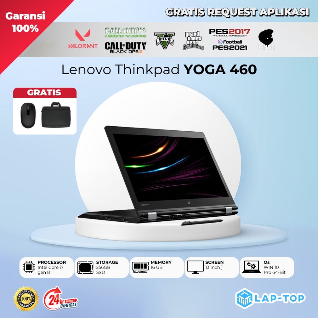 Jual Lenovo Thinkpad Yoga 460 I7 gen 6 ram 8gb ssd 128gb Mulus ...