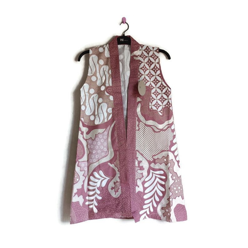 Jual ROMPI BATIK OUTER YUKENSI VEST BATIK BLAZER BATIK KANTORAN ...