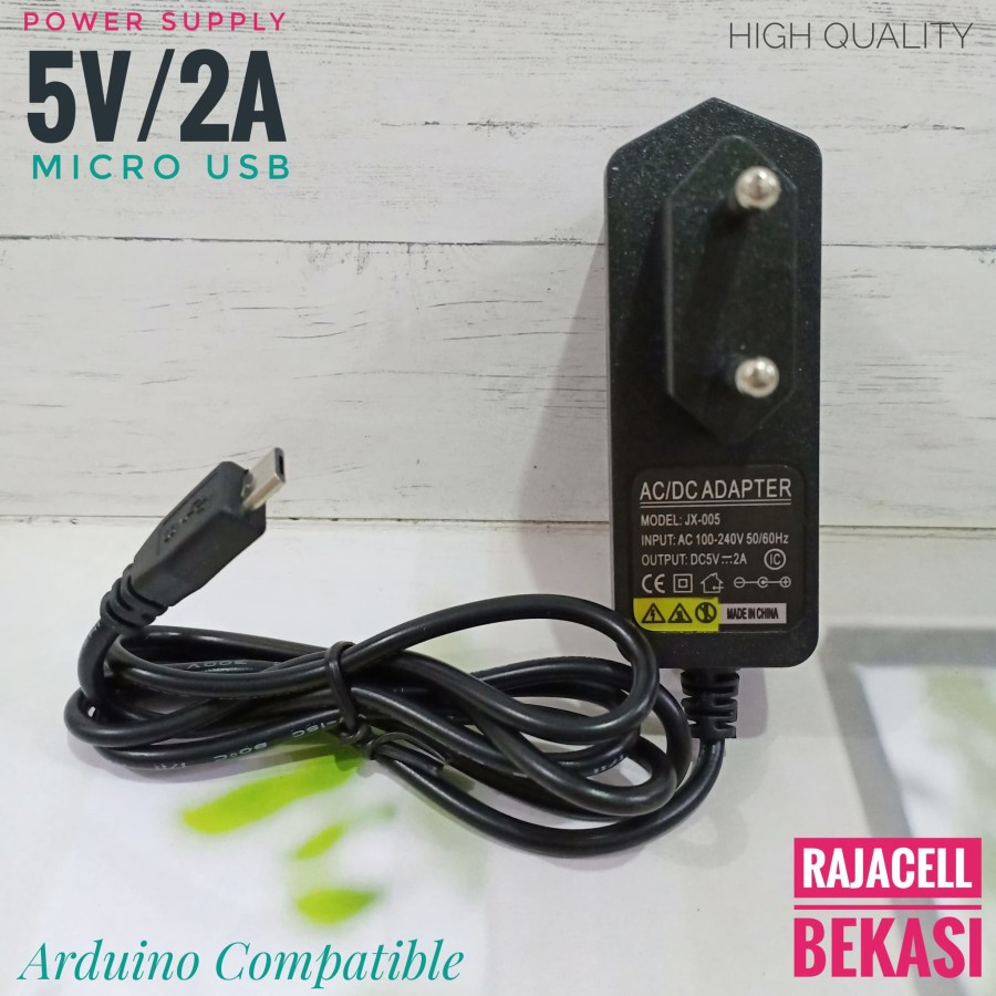 Jual Adaptor 5V 2A 2000mA Micro USB for Raspberry Arduino STM32 Nodemcu ...