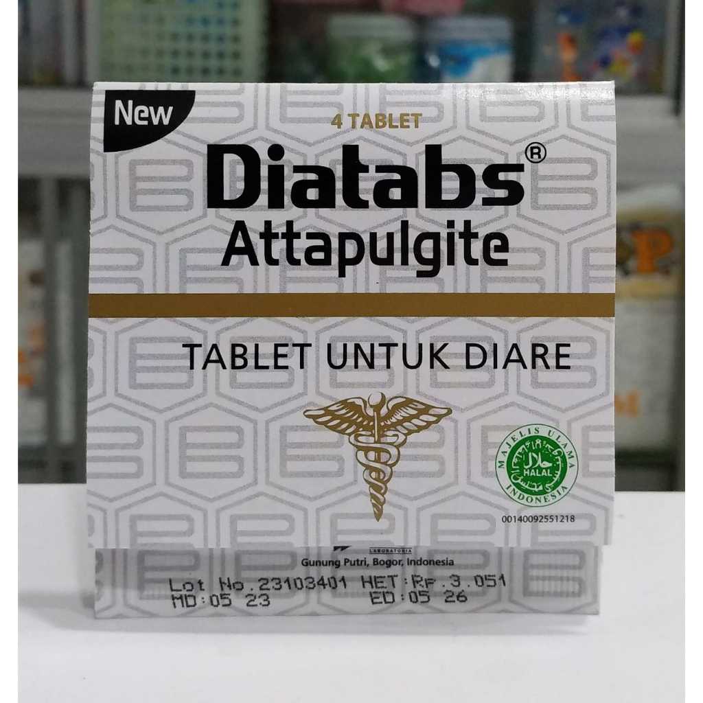 Jual Diatabs 1 Strip Isi 4 Tablet - Obat Diare | Shopee Indonesia