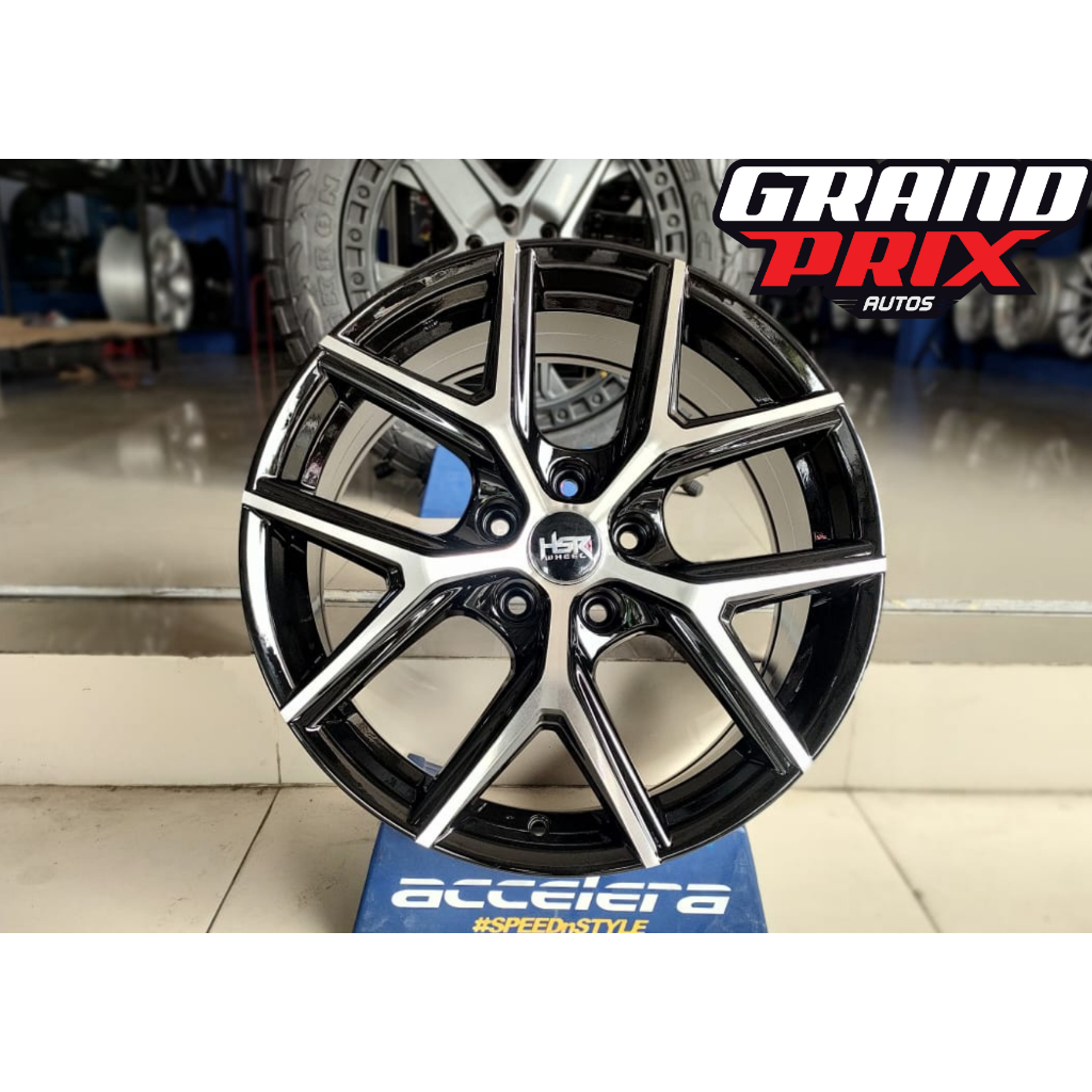 Jual Velg Mobil Elegan Racing HSR TOREY Model Akar Warna Black Polish ...