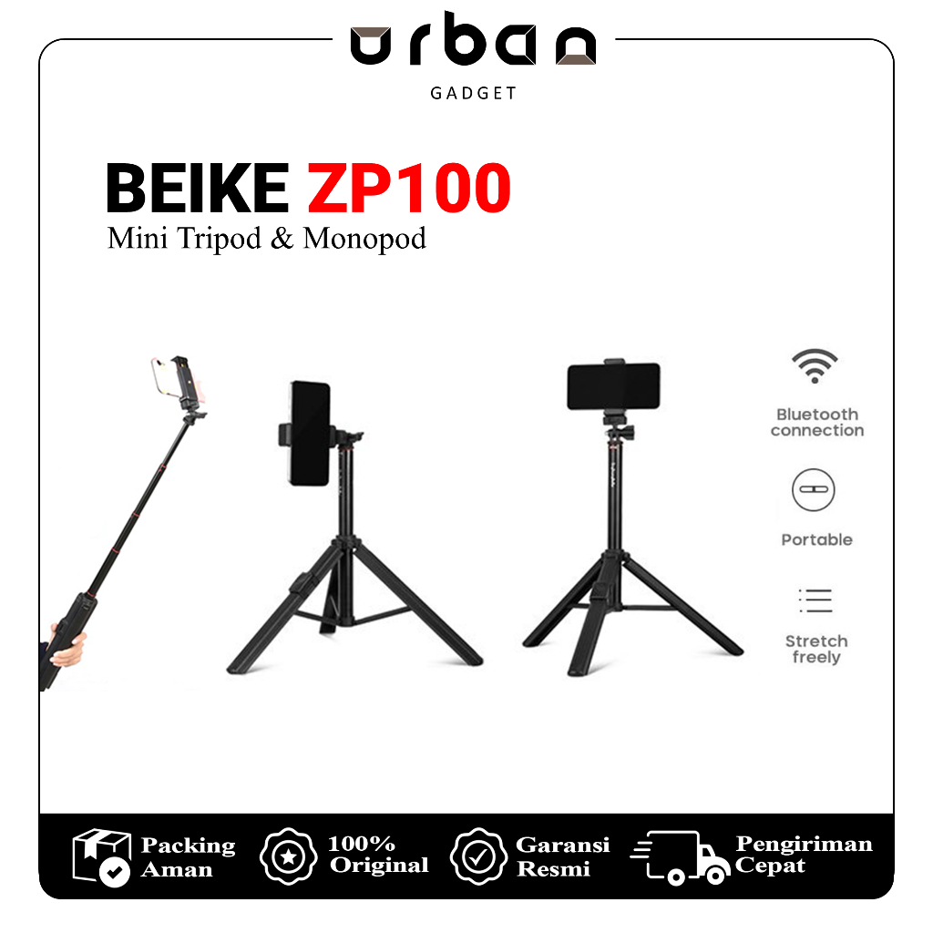 Jual Beike ZP100 Tripod Tongsis for Smartphone & Compact Camera ...