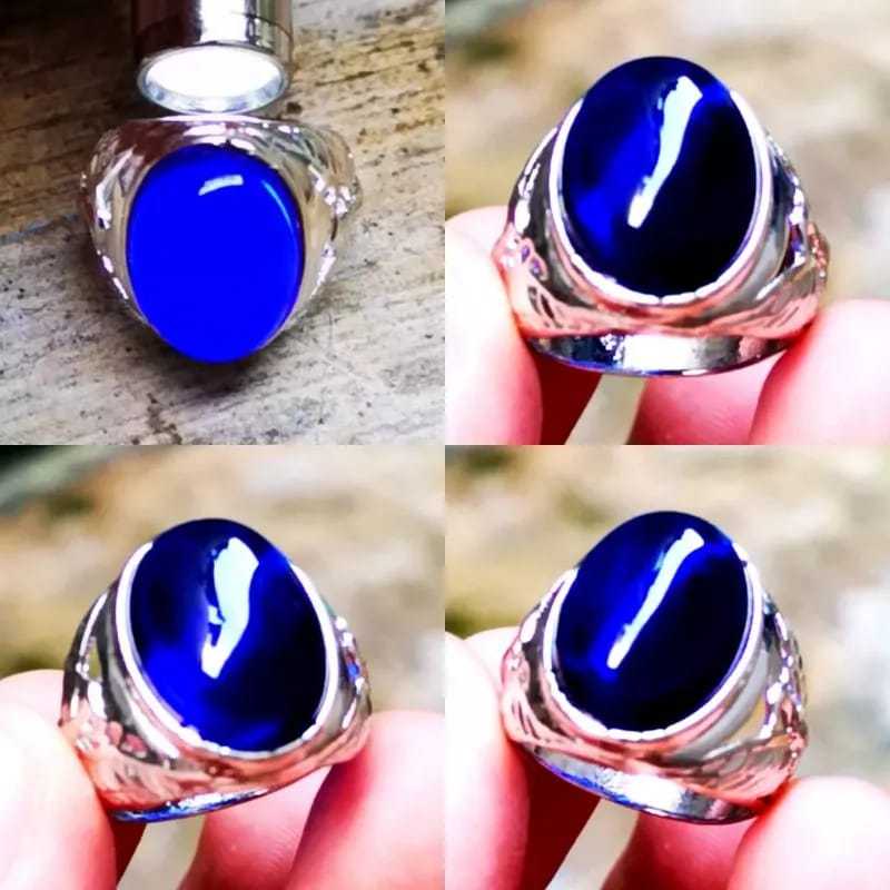 Jual Batu permata Blue King Sapphire Super Mewah HQ teurah desain ...