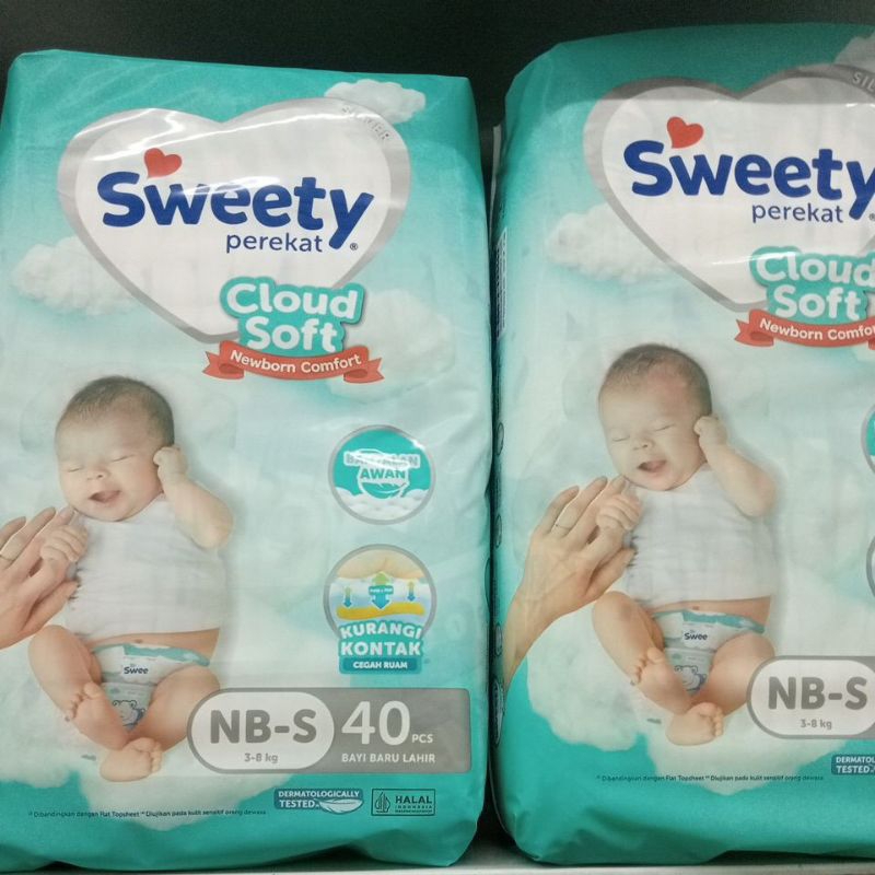 Jual Sweety Silver Cloud Soft Newborn 40 | Shopee Indonesia