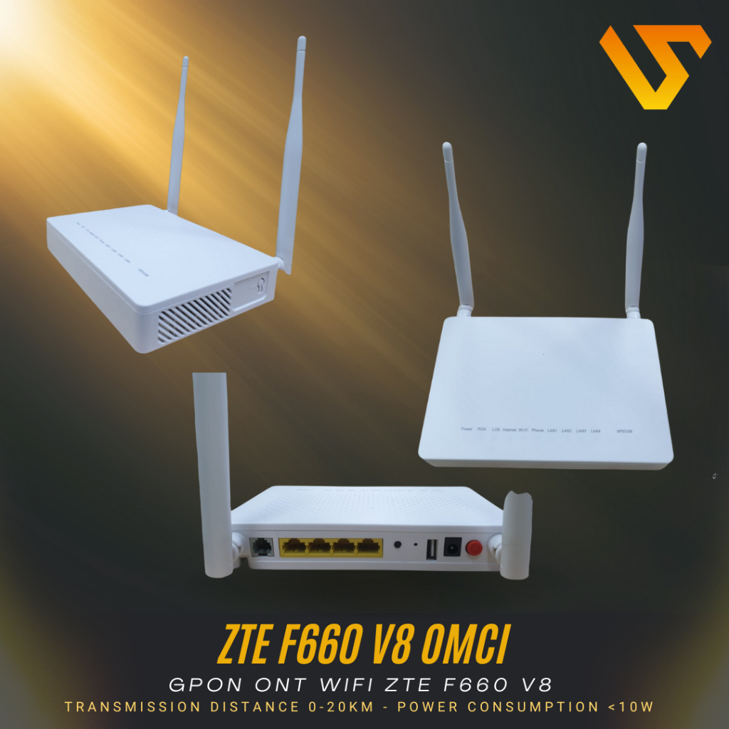 Jual ZTE F660 v8 OMCI Gpon ONT WiFi|ONU ZTE F660 V8.0 FTTH versi OMCI | Shopee Indonesia