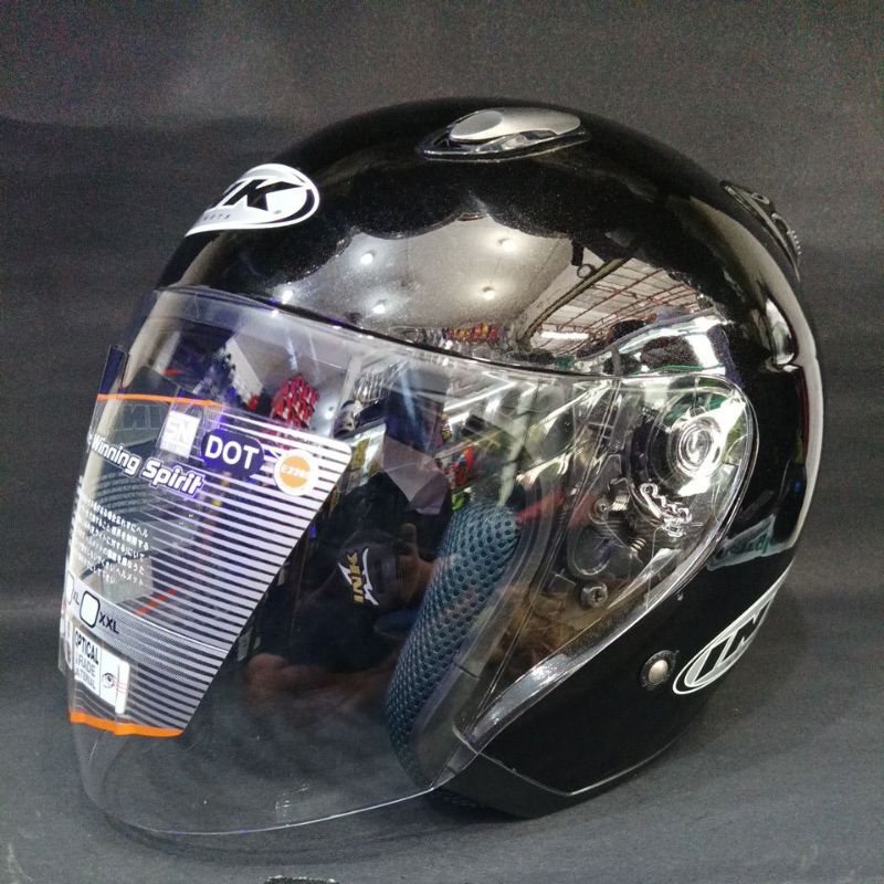 Jual HELM INK CENTRO JET ORIGINAL INK CENTROJET SOLID BLACK METALIC ...