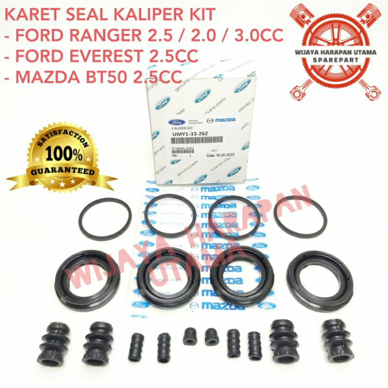 Jual Caliper Kaliper Kit Karet Seal Rem Cakram Depan Ford Ranger Everest BT50 Garansi | Shopee ...