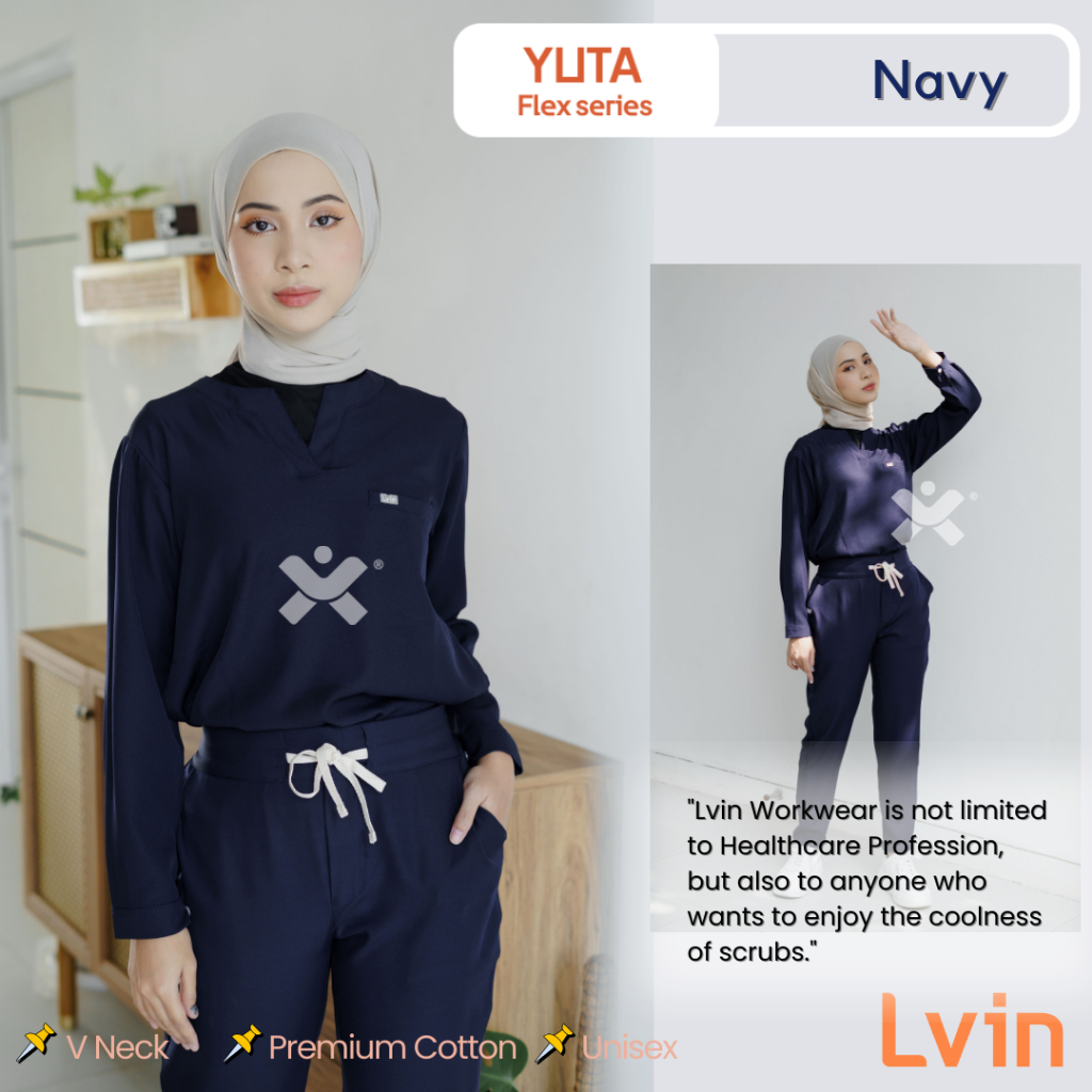 Jual [ Lvin ] FLEX V - YUTA - Baju OKA V neck Lengan Panjang / Baju ...