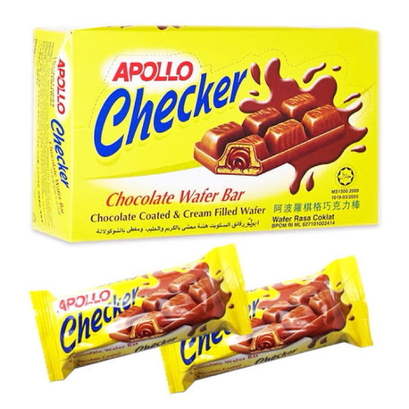 Jual Apollo Checker Wafer Ball Apollo Bubbles Wafer Bar Apollo Toka ...