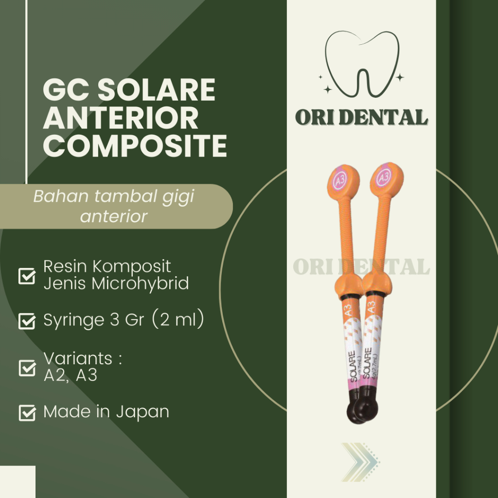 Jual GC Solare Composite, Komposit GC, Solare Anterior, Bahan Tambal ...