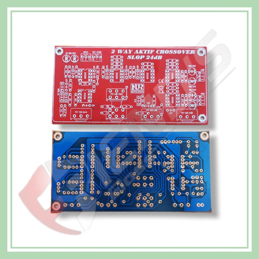 Jual PCB 2 WAY AKTIF CROSSOVER SLOP 24dB BY NUR DESIGN | Shopee Indonesia