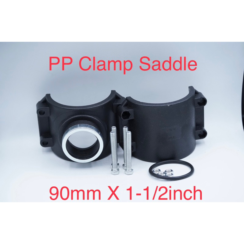 Jual Clamp Saddle PP Klem Sadle 90 mm x 1 1/2 inch 90mm x 1-1/2” Fitting Tapping Compression ...