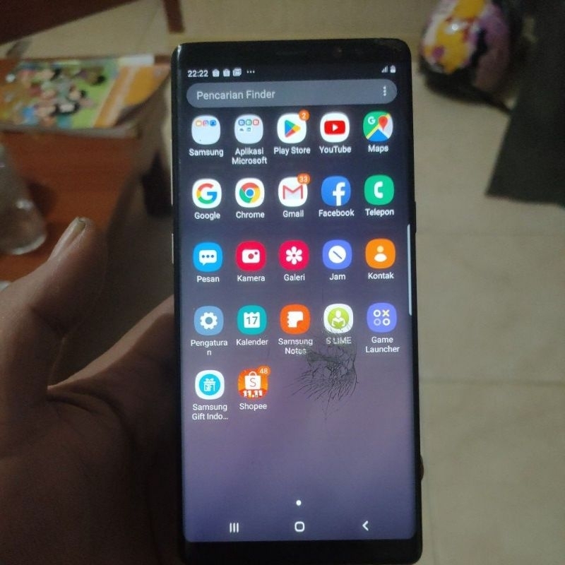 Jual Samsung note 8 ram 6/64 ex sein retak baca deskripsi!!!! | Shopee ...