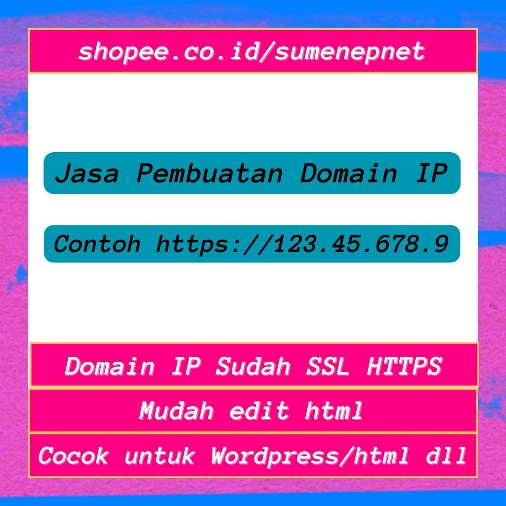 Jual Jasa Pembuatan Domain IP | Shopee Indonesia