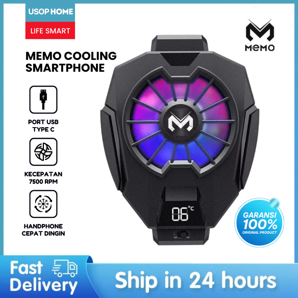 Jual MEMO DL05 Fancooler Pendingin HP Gaming Cooler RGB For Mobile | Shopee Indonesia