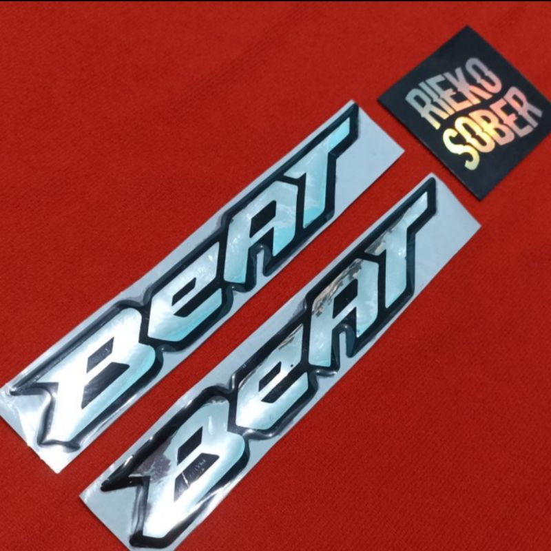Jual Stiker Logo Beat Resin Timbul Warna Chrome | Shopee Indonesia