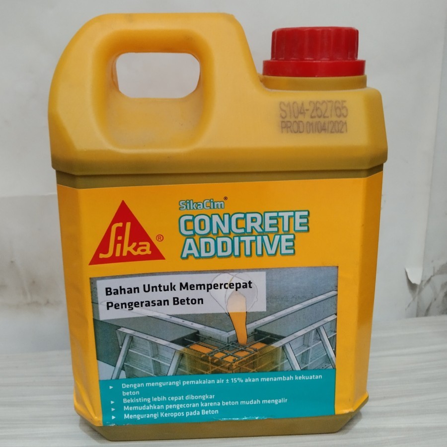 Jual Sikacim concrete additive - 900 ml - Pengeras Beton | Shopee Indonesia