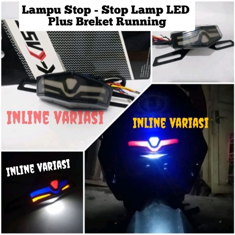 Jual Lampu stop rem stop lamp led plus sen klx/rx king/r15/r25/cb150r ...