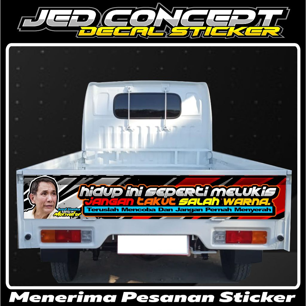 Jual sticker decal bak belakang new carry hidup ini seperti melukis ...